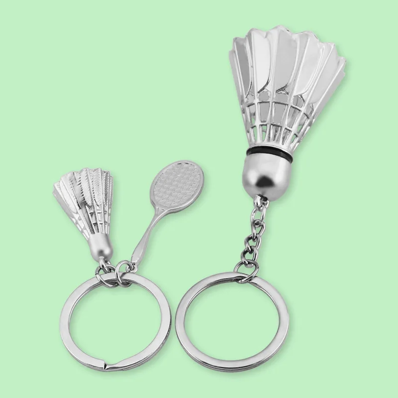 Badminton-Keyring-Metal-Keychain-Cool-Car-Keyring-Purse-Bag-Decor ...