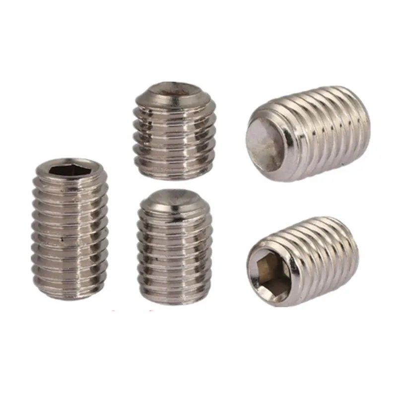 10 Pcs/lot Hex Socket Set Screw Cup Point Stainless Steel M2 M3 M4 M5 M6 M8 M10 Headless Hexagon ...