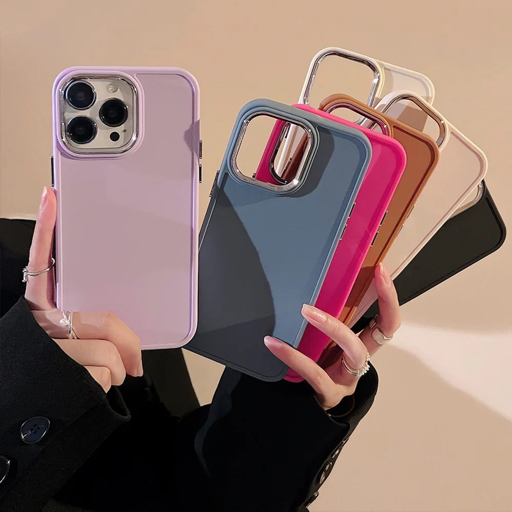 Metal-Plating-Lens-Protective-Frame-Case-For-iPhone-15-14-13-12-11-Pro ...