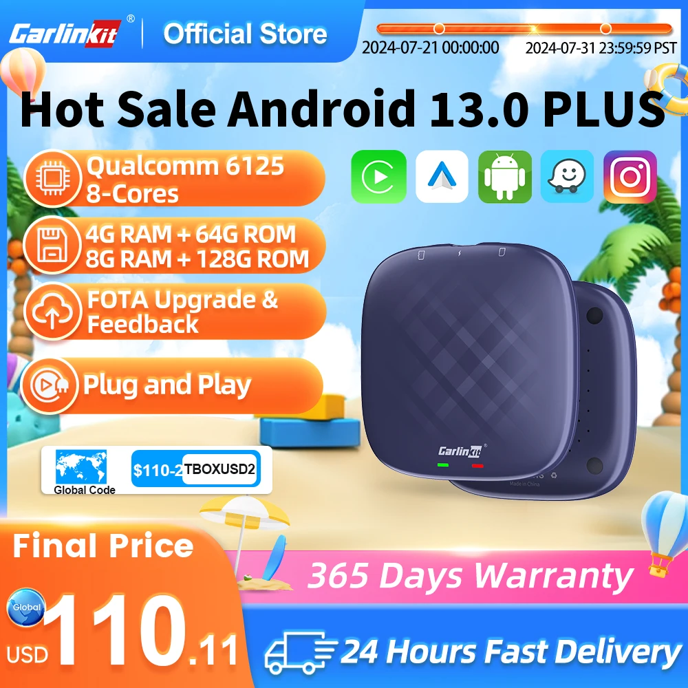 CarlinKit-CarPlay-Ai-Box-Android-13-Plus-QCM6125-Adaptador-USB-inal-mbrico-para-autom-vil ...