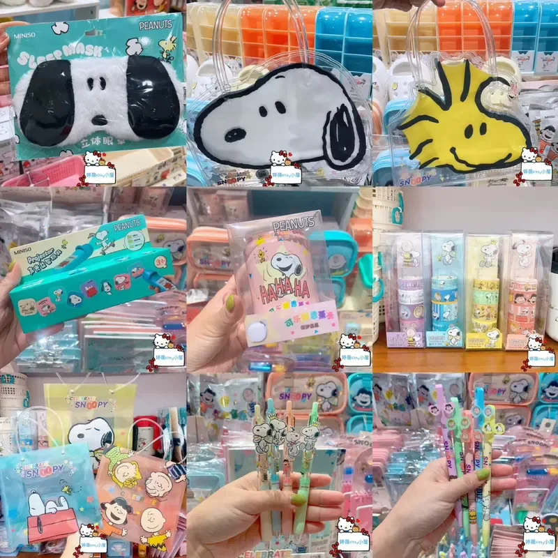 Miniso-Snoopy-Birthday-Series-Collection-Gel-Pen-Gift-Bag-Sticker-Ruler ...