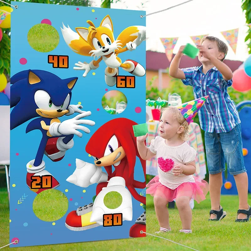 Pikachu-sonic-tema-festa-decora-o-banner-para-crian-as-sandbag ...