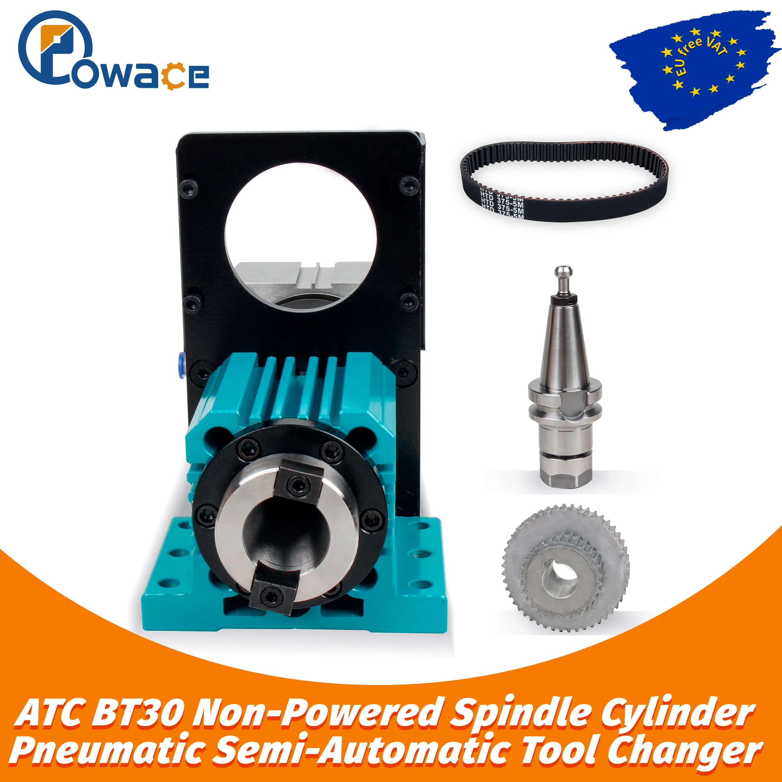 【EU VAT-Free】ATC BT30 Non-Powered Spindle Cylinder Pneumatic Semi ...