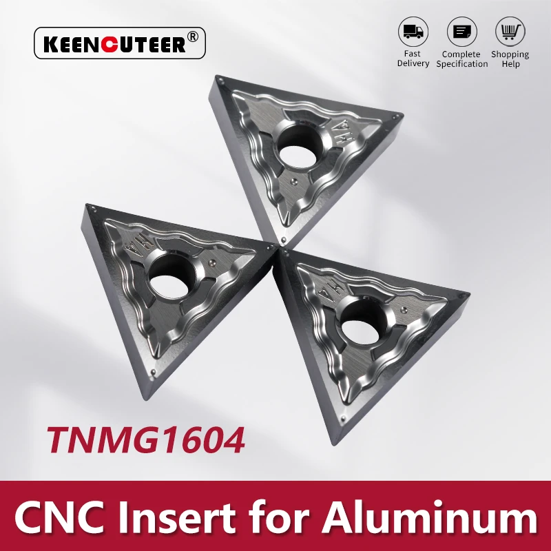 TNMG160402 TNMG160404 TNMG160408 HA H01 Carbide Insert for Aluminum MTJNR/L External Turning ...