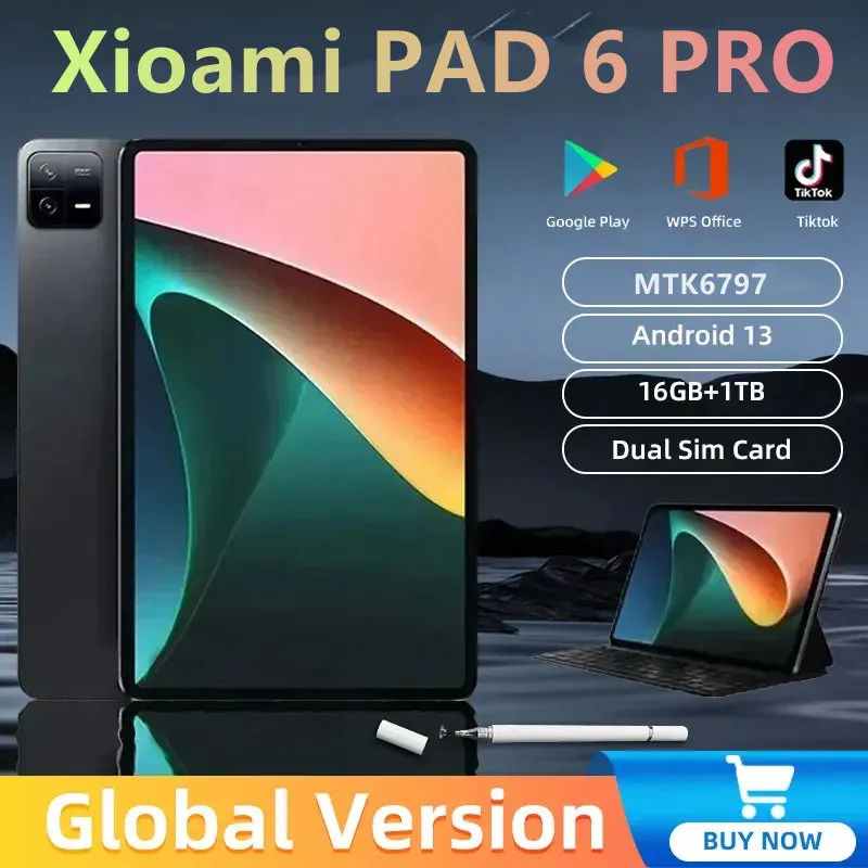 Pad-6-Pro-Android-13-Tablet-16GB-1T-10000mAh-5G-Dual-SIM-Chamada-Telef ...