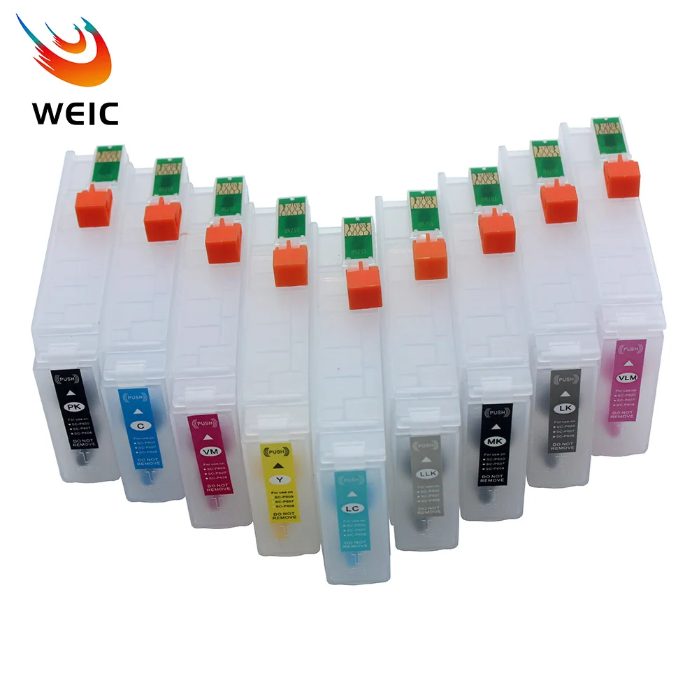 80ML-9Colors-T7601-T7609-Refill-Ink-Cartridge-for-Epson-SureColor-P600 ...