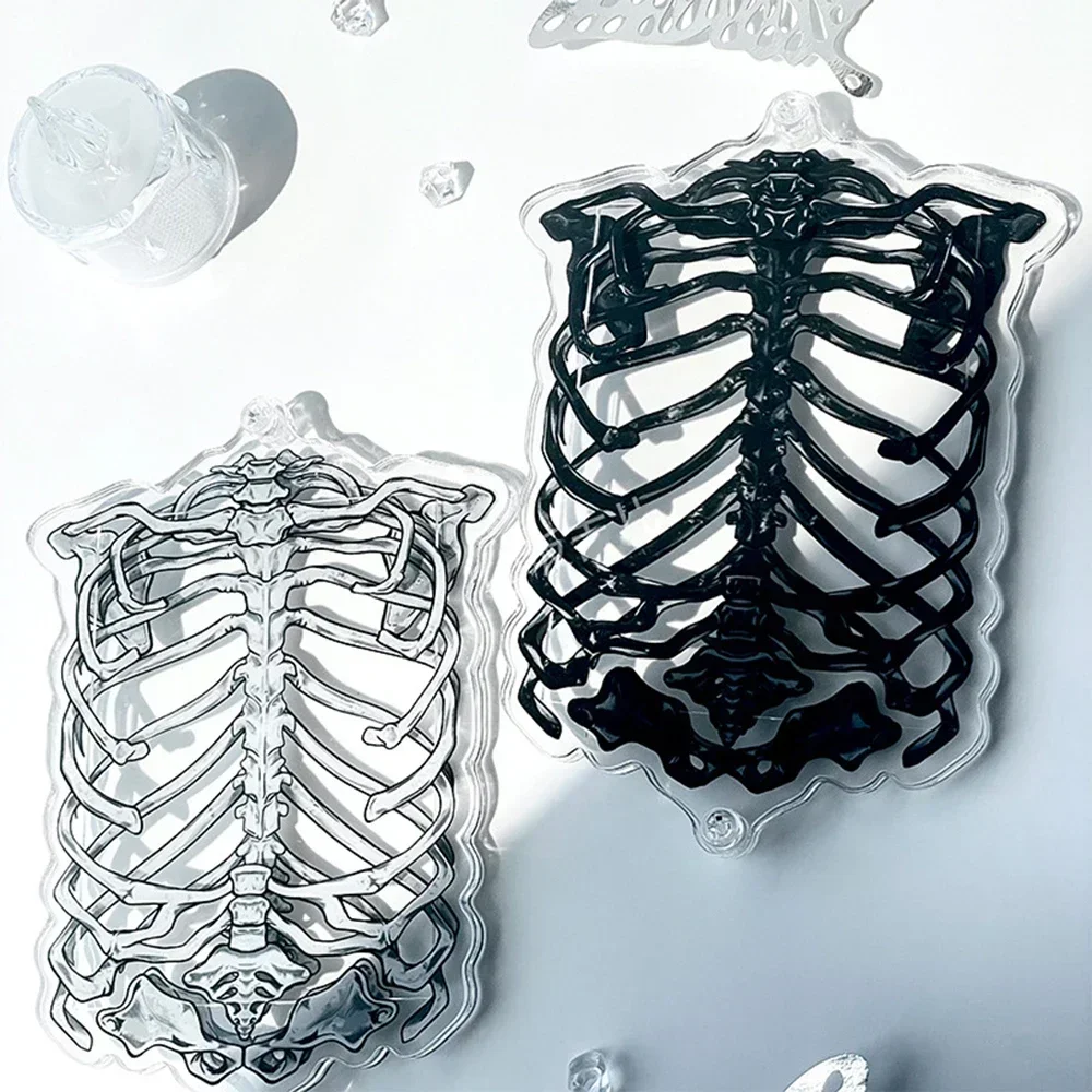 3 Inch Mini Photo Frame Gothic Card Gumei Acrylic Display Frame Skull ...