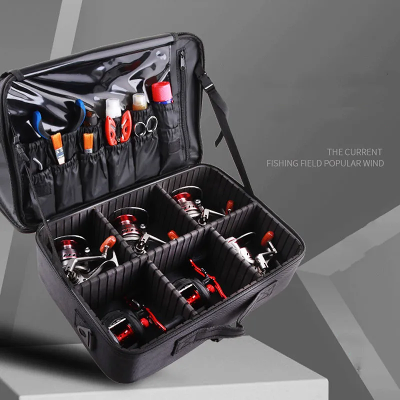 Large Capacity Reel Bag Spinning Reel Case Multifunctional Shockproof ...