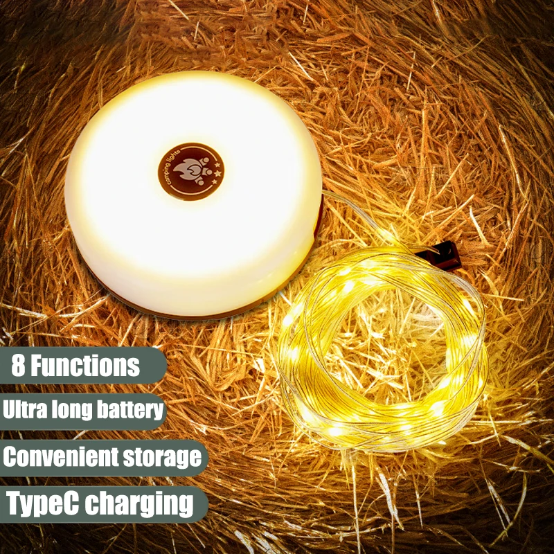 4in1 Camping Lamp Strip LED Atmosphere 10M Length Waterproof Recyclable ...