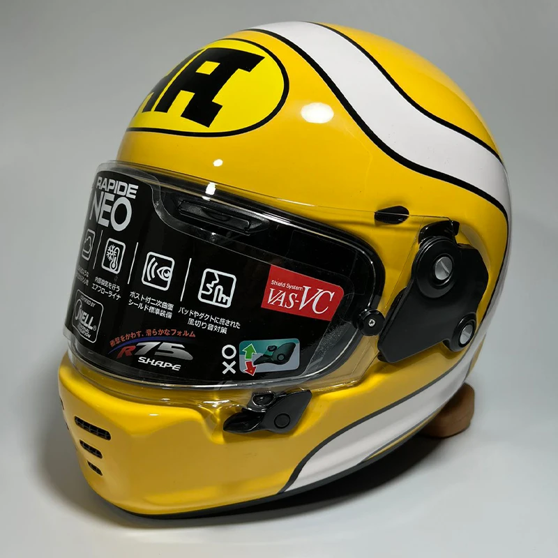 Yellow Full Face Motorcycle Helmet | Helmet Full Face Neo | Yellow ...