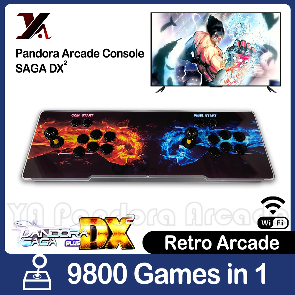 9800 in 1 Pandora Saga DX DX2 Box Retro Arcade Game Console Cabinet ...