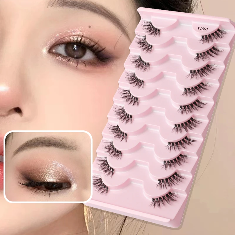 New Half Eyelashes Multipack 3D Mink Eyelashes Natural Long Hair False ...