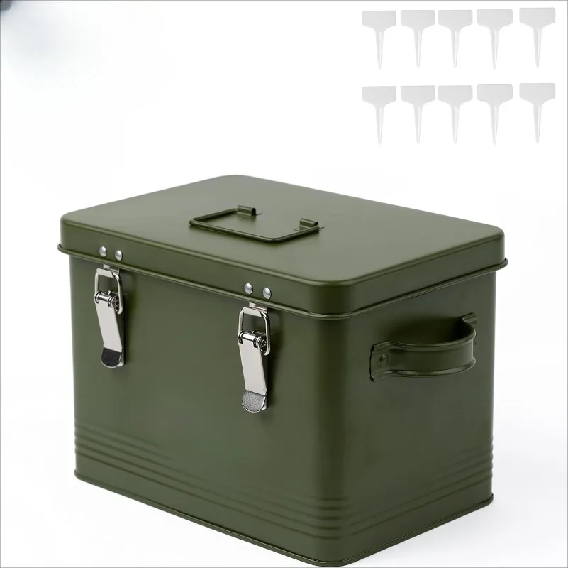 Storage Box Garden Packet Storage Organizer Seed Box with dividers ...