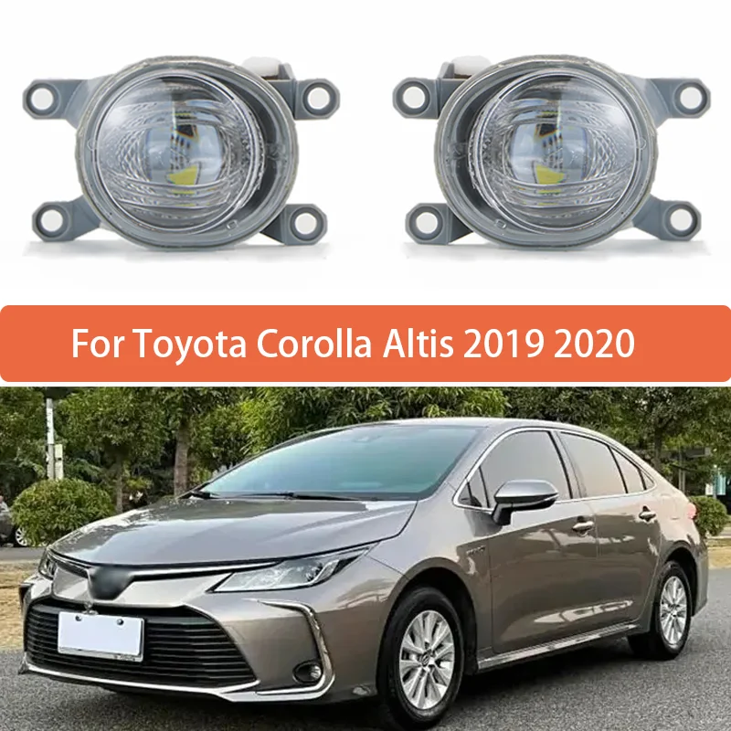 Pair-Fog-Lights-Headlight-for-Toyota-Corolla-Altis-2019-2020-Fog-Light ...