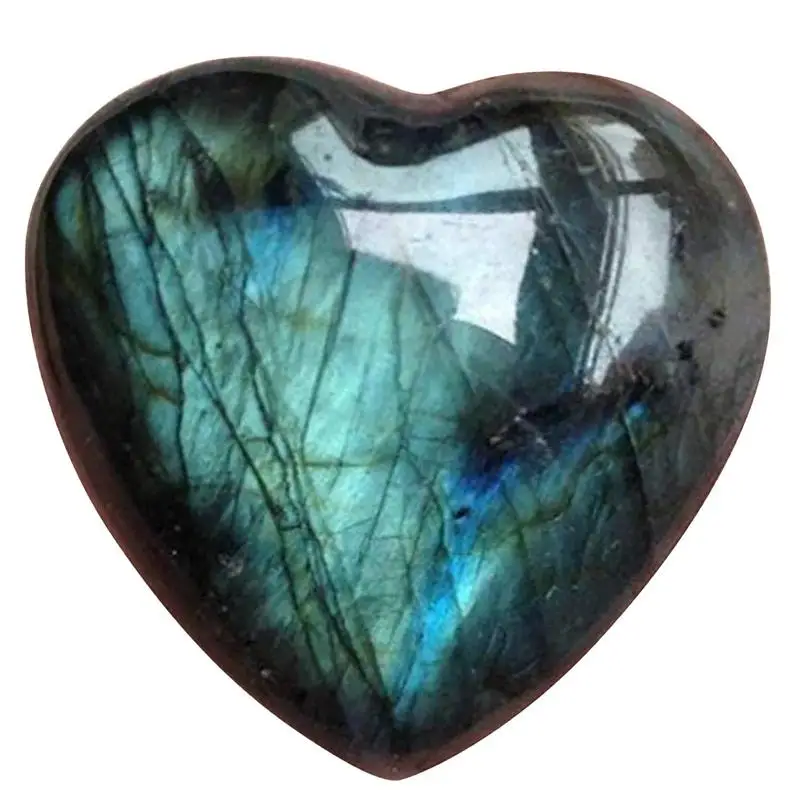 Moonstone Crystals Labradorite Healing Crystal Heart shaped Natural ...