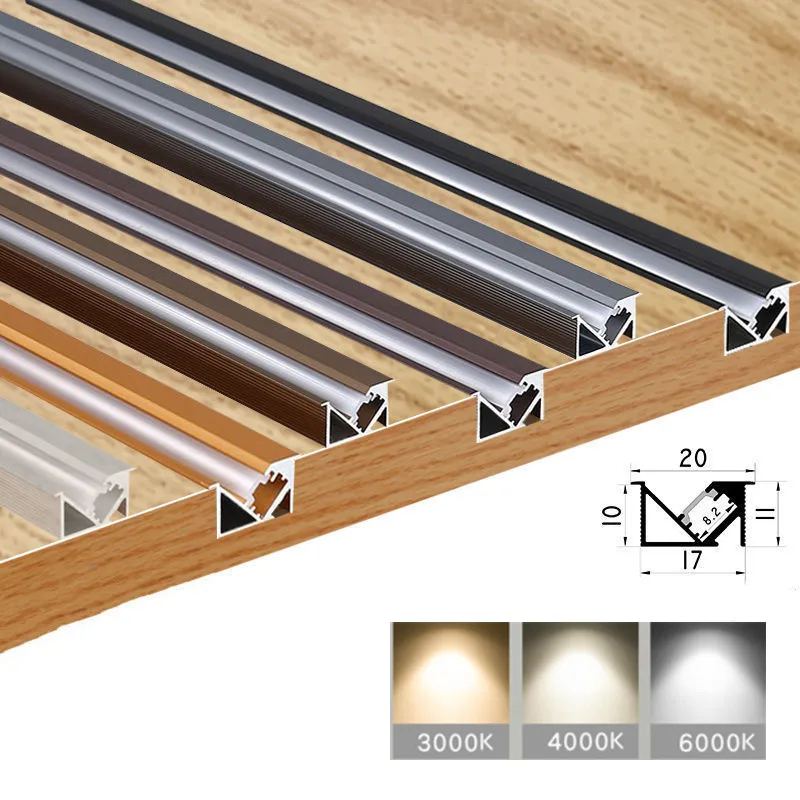 Aluminum-Recessed-Led-Profile-Invisible-Hard-Bar-Light-Strip-Tube-12v ...
