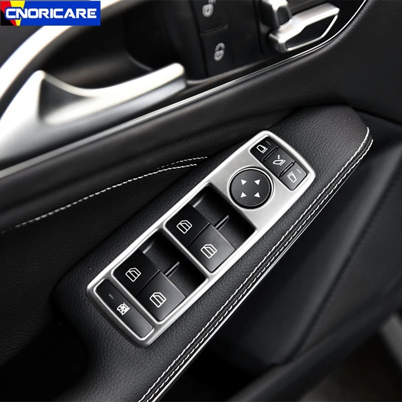 Car Door Armrest Window Lifting Buttons Frame Trim For Mercedes Benz ...