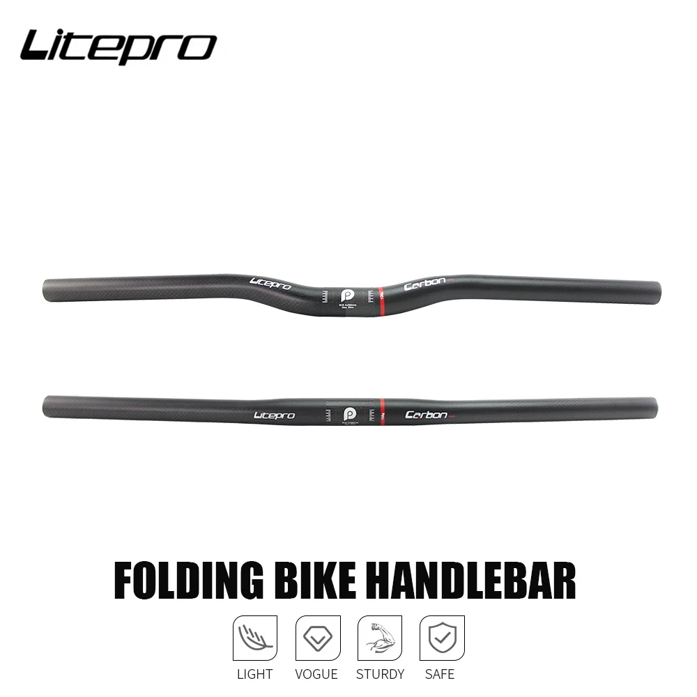 25-4mm-Litepro-Folding-BMX-Carbon-Handlebar-MTB-Handlebar-Flat-Or-Rise ...