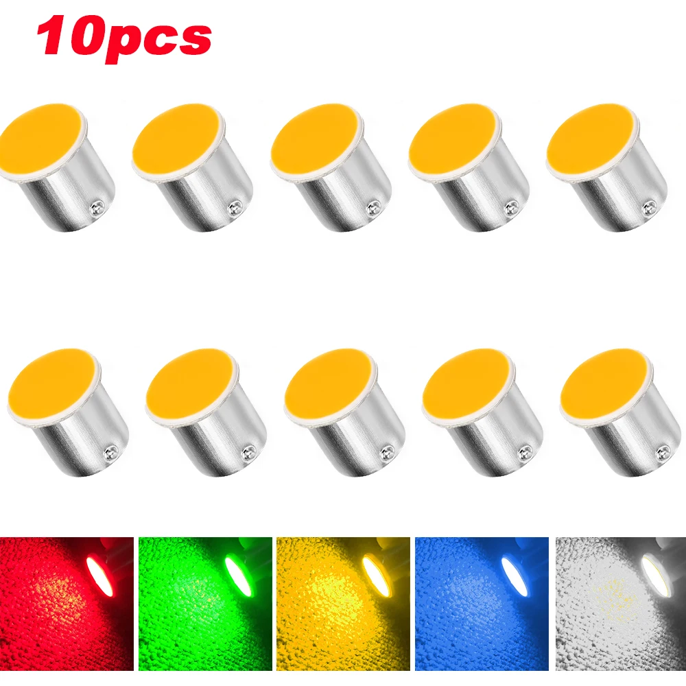 10pcs-1156-BA15S-COB-12SMD-P21W-Car-LED-Bulb-COB-Turn-Signal-Light-12V ...