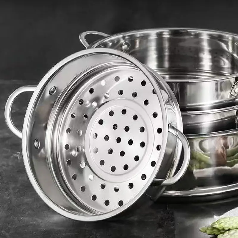 Cuiseur vapeur,Plateau grille de cuisson à la vapeur des aliments en acier inoxydable 304, avec ...