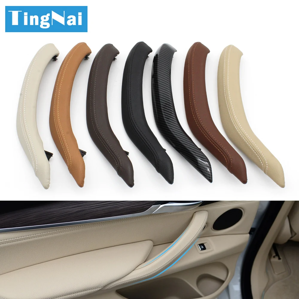 Car-Interior-Passenger-Doors-Pull-Handle-Outer-Leather-Cover ...