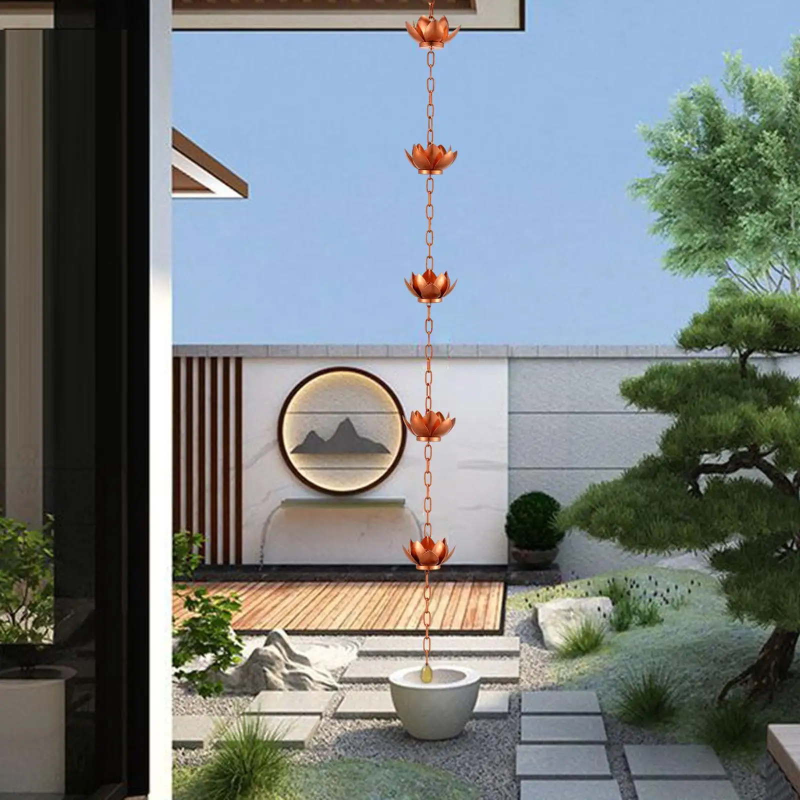 Lotus-Rain-Chains-for-Gutters-Replace-Gutter-Downspout-Decorative-Lotus ...