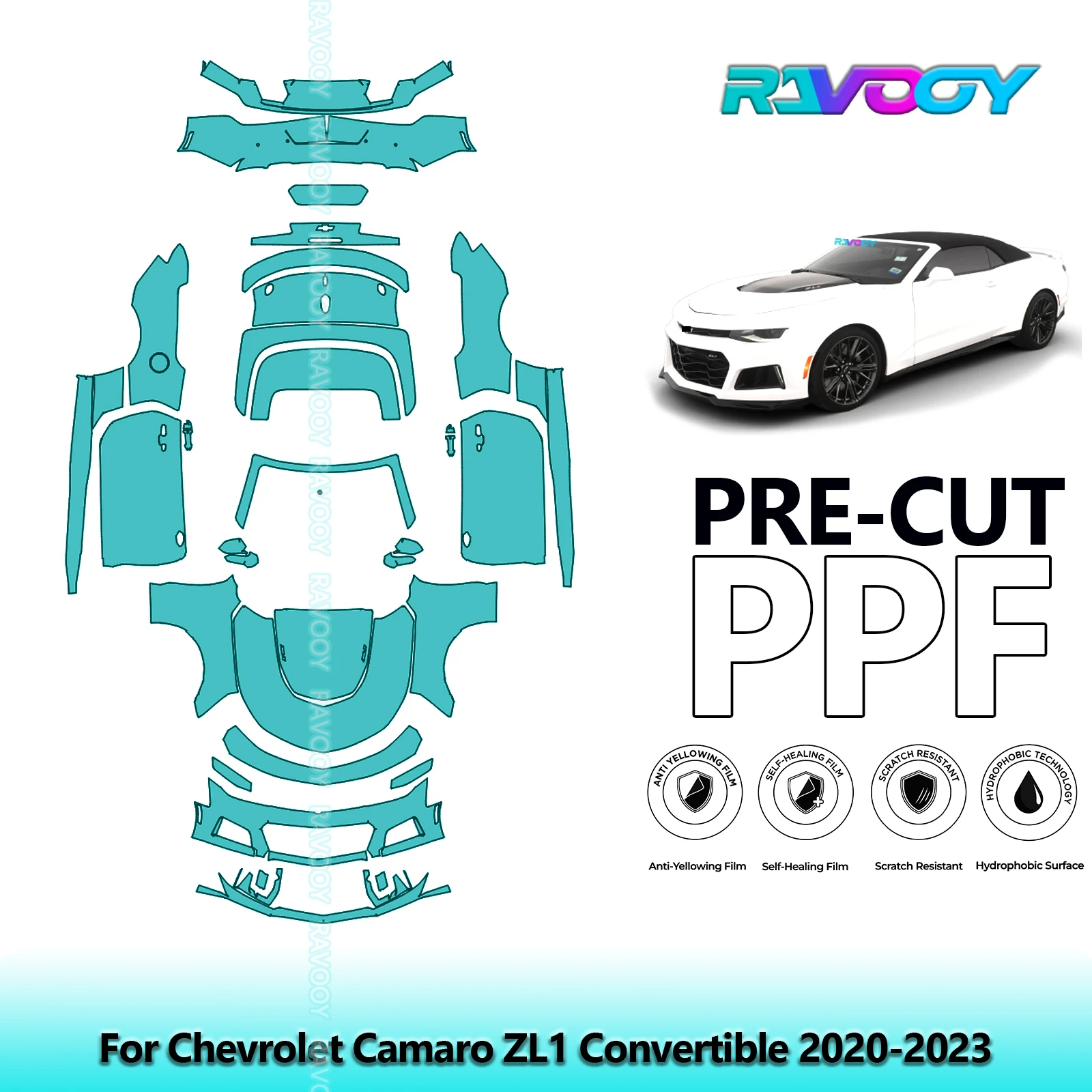 Protect Your Chevrolet Camaro ZL1 Convertible with Precision-Fit PPF ...