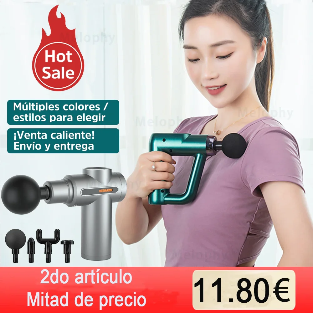 🚀Mini Electric Massage Gun LCD Portable Percussion Fascia Massager Deep ...