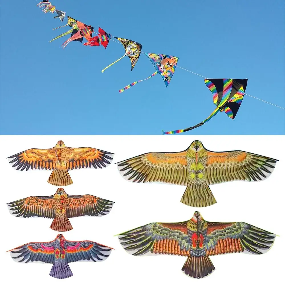 Flat Eagle Kite 1.1m Flying Bird Kite With 30 Meter Kite Line Large ...