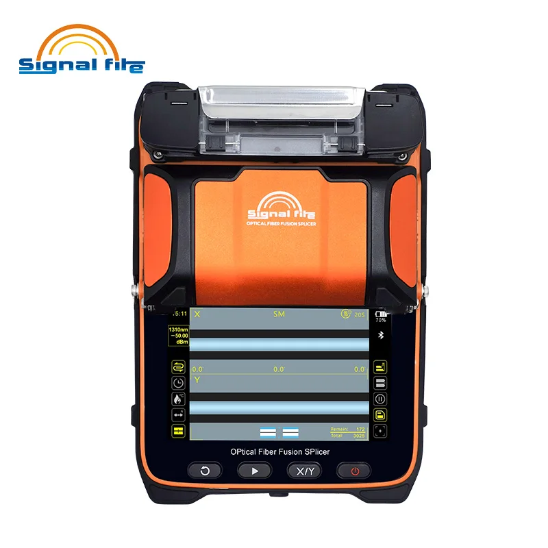 AI 9 Signal Fire Splicing Machine, Splicer de fusão, multilíngue, FTTH ...