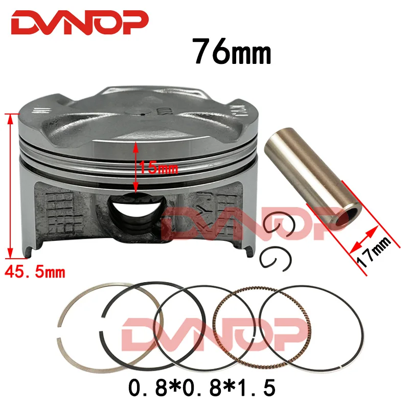 Piston Kit 76mm CBR250i CBR300 CBR250R CBR 300 R 1310-KYJ-305 12251-KYJ ...