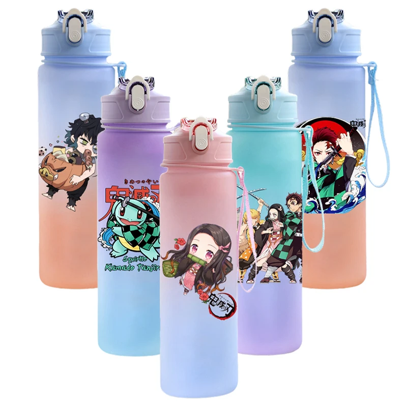 750ML-Anime-Demon-Slayer-Water-Bottle-Large-Capacity-Drinking-Portable ...