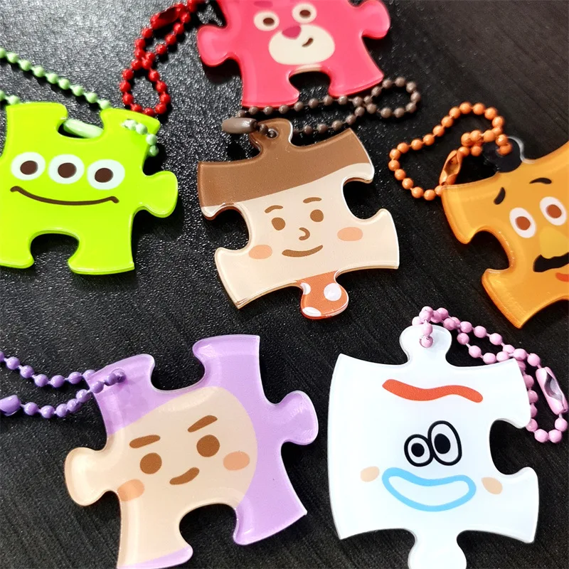 Disney-Toy-Story-Puzzle-Acrylic-Keychain-KeyRing-Cute-Cartoon-Buzz ...