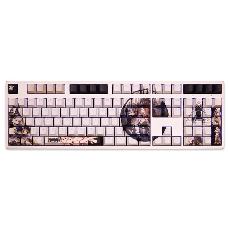 108 Keys/set Arknights Mudrock Keycap PBT Backlit Keycaps Cartoon Anime ...