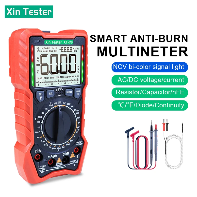 Xin Tester Automatic 6000 Counts Digital Multimeter Anti-burning Lcr ...