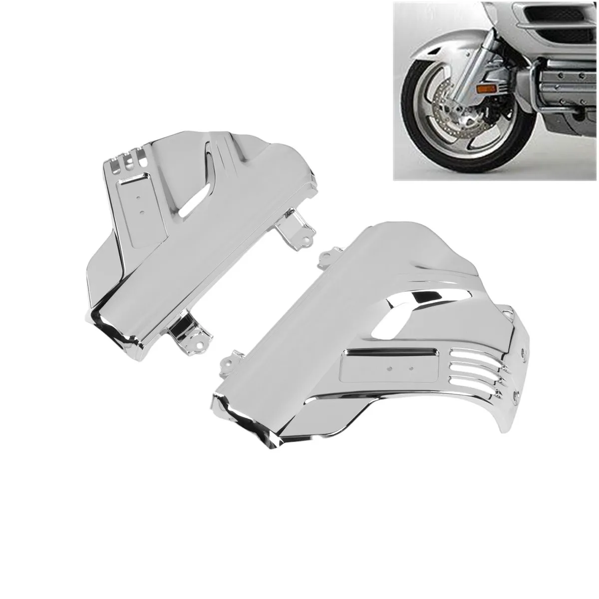 Front Fender ABS Airbag Fork Brake Cover For Honda Goldwing GL1800 2005 ...