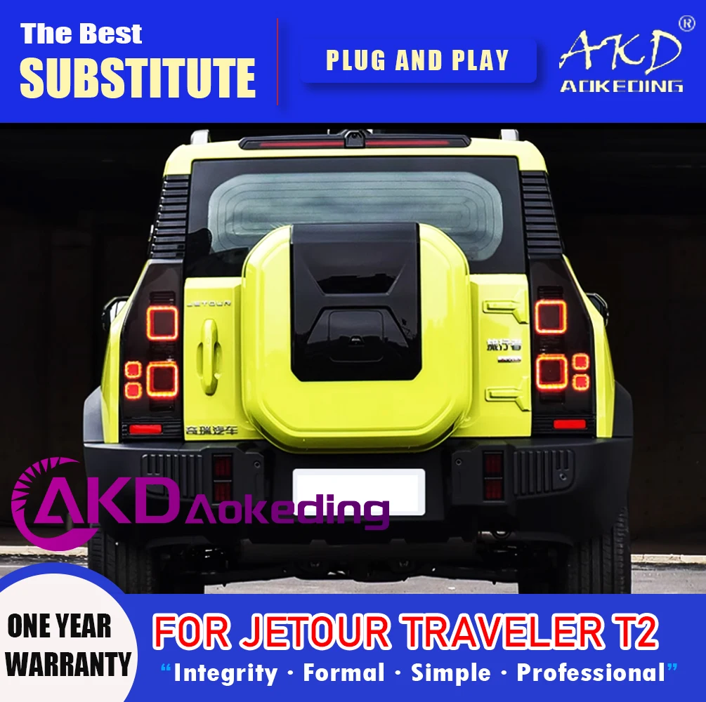 AKD Tail Lamp for JETOUR Traveler T2 LED Tail Light 2022-2024 JETOUR ...