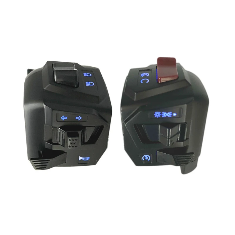 22mm-Universal-Motorcycle-Handle-Bar-Switches-With-Choke-Horn-Turn ...