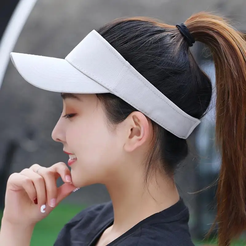 Sun-Hat-Women-Baseball-Cap-Summer-White-Sun-Proof-Caps-Empty-Top-Visors ...