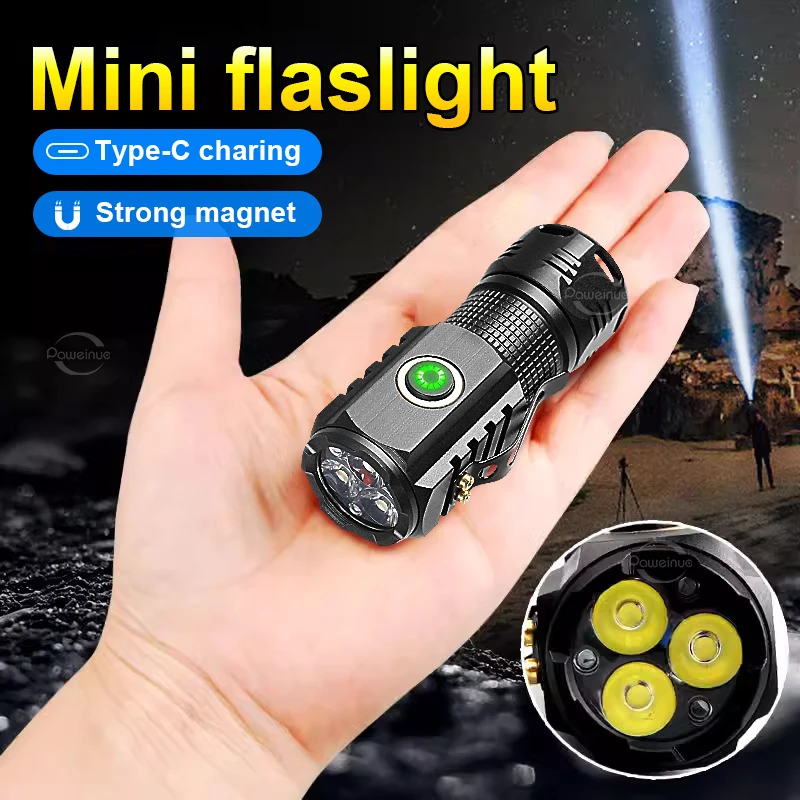Mini-Flashlight-Ultra-Powerful-Led-Torch-30000LM-Super-Bright ...
