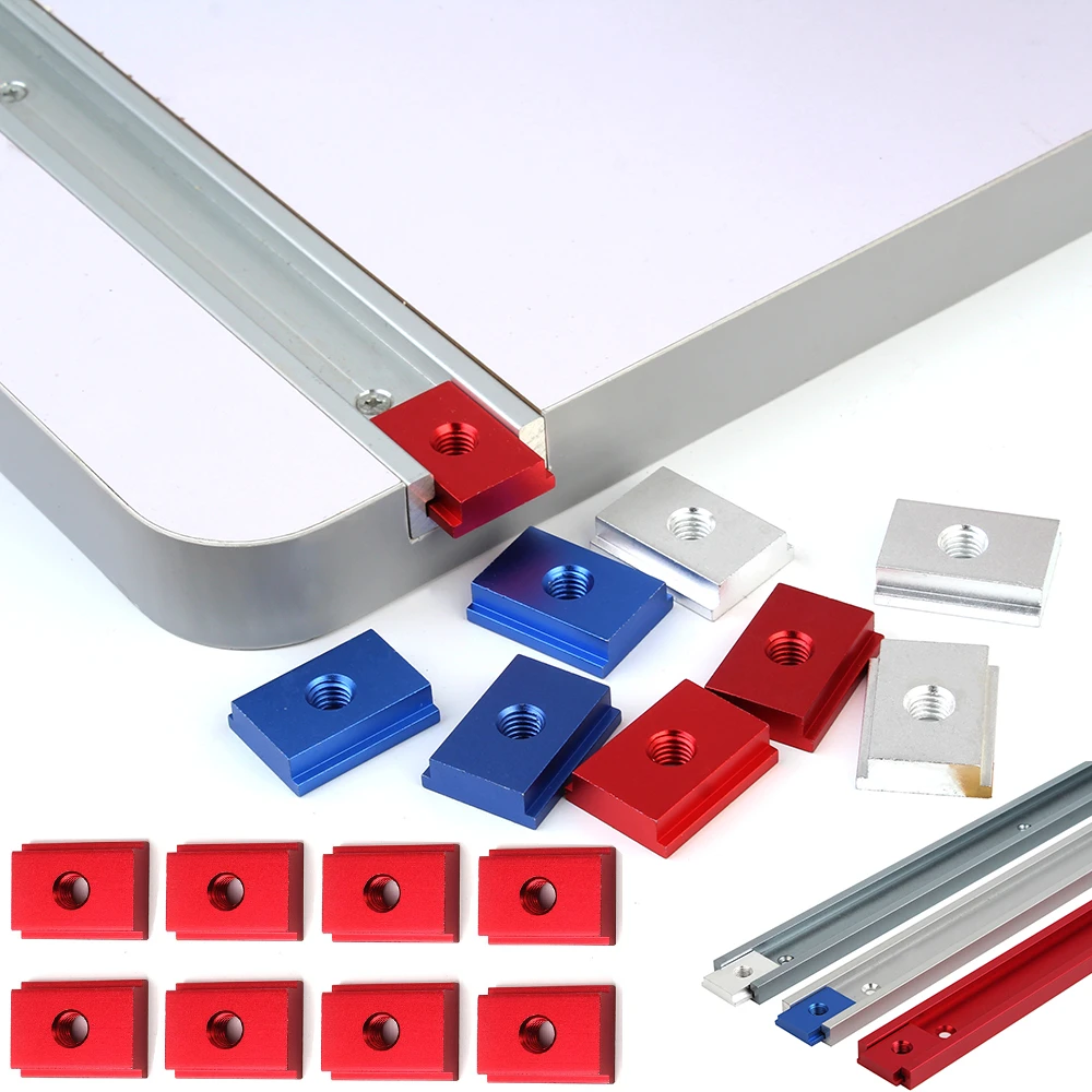 8pcs Workbench M6/M8 T Slot Nut Bolts T track Slider Aluminum Alloy 30/ ...