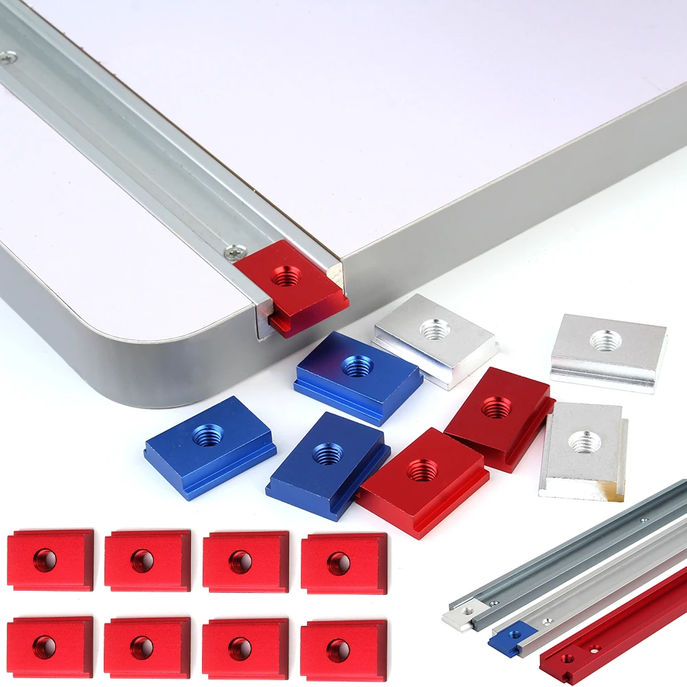 8pcs-Workbench-M6-M8-T-Slot-dado-bulloni-T-track-Slider-lega-di ...