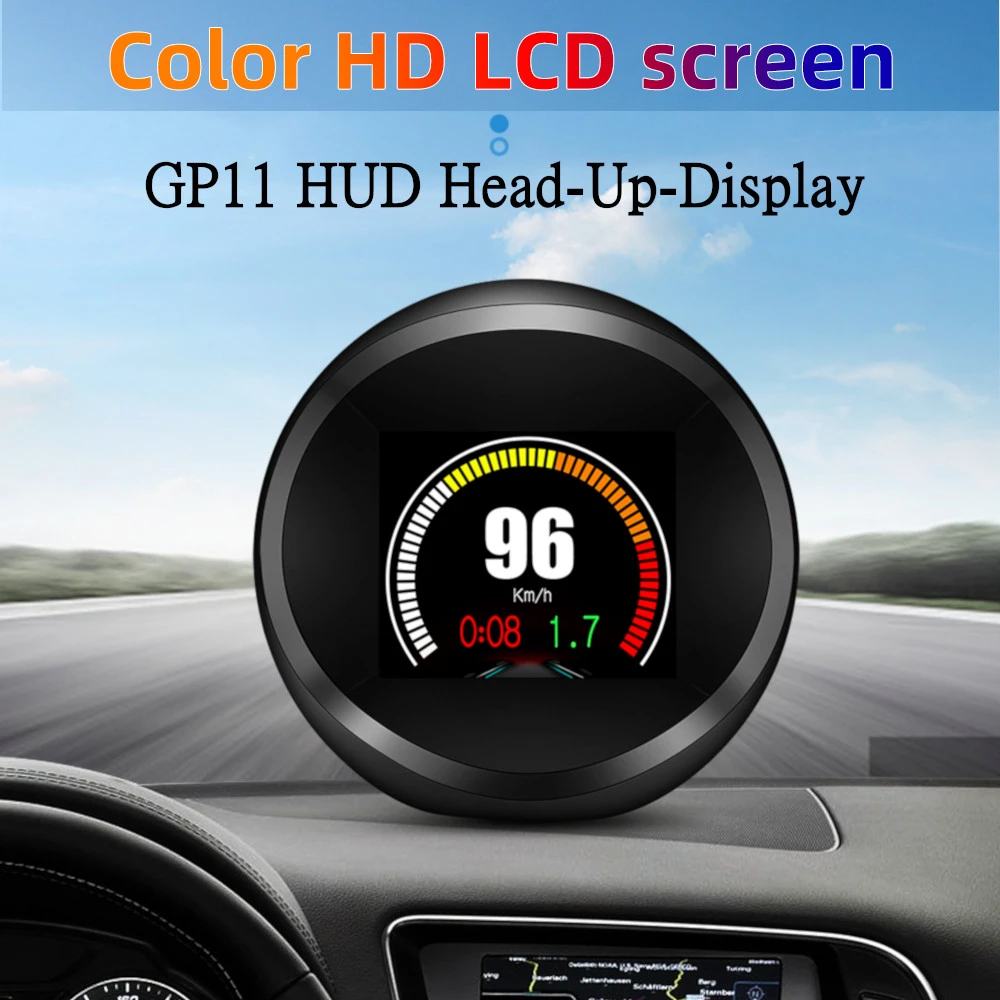 HD GPS HUD Car GP11 Head Up Display Vehicle Smart Slope Meter Digital ...
