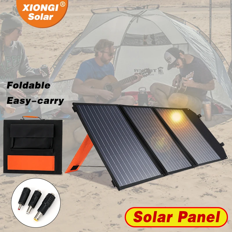 Flexibles-faltbares-Solar-panel-Hoch-effizientes-tragbares-18V-50W-80W ...