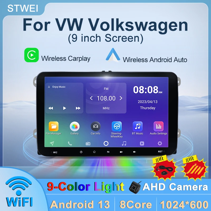 For-VW-Volkswagen-Golf-5-6-Polo-6R-Amarok-Carplay-Autoradio-Player ...