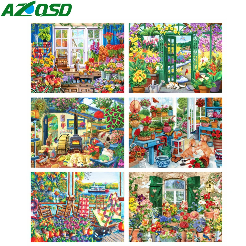 Painting Numbers Flower Colors | Painting Number Coloring | Azqsd Diy ...