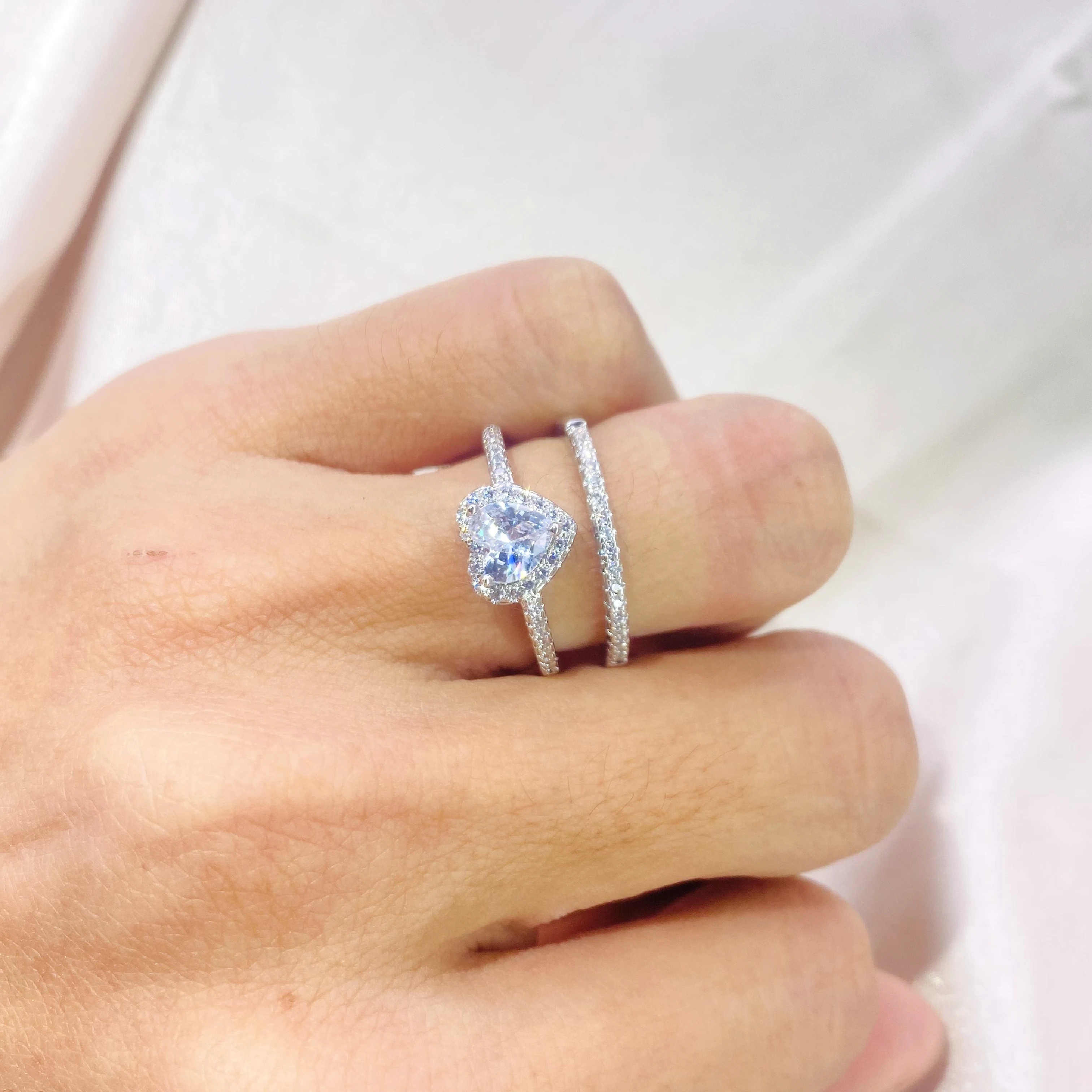 Wedding-Rings-For-Women-Exquisite-Korean-Love-Heart-Zircon-Rose-Gold ...