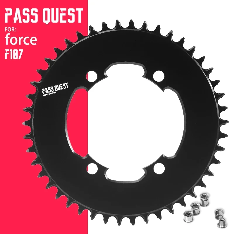 PASS-QUEST-F107mm-BCD-road-bike-Chainring-for-Sram-Forcel-CRANK-42T-44T ...