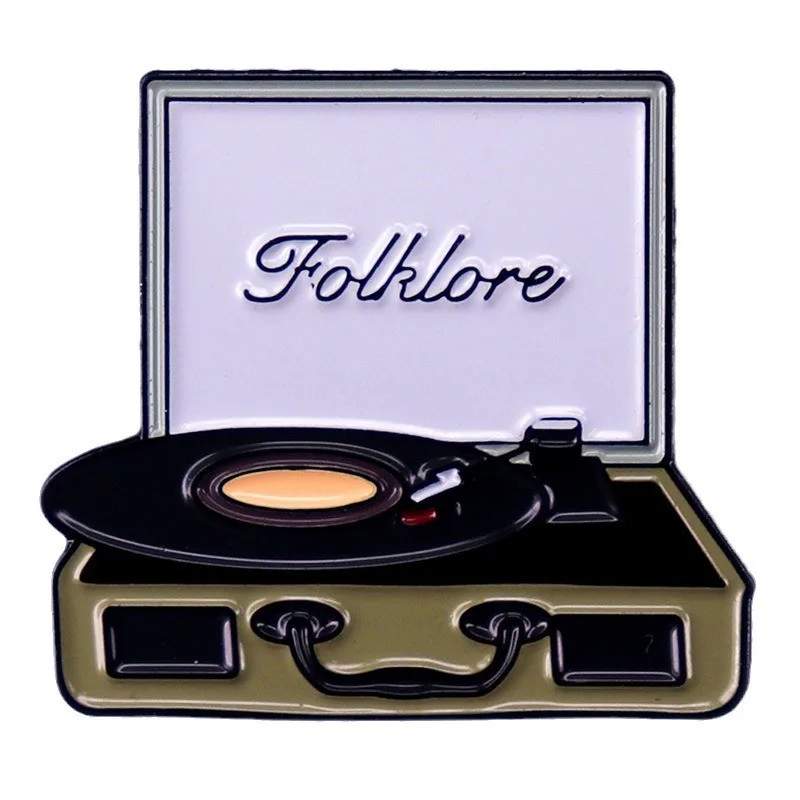 Music-Album-Vinyl-Record-Player-Metal-Brooch-Music-Badge-Fashion ...