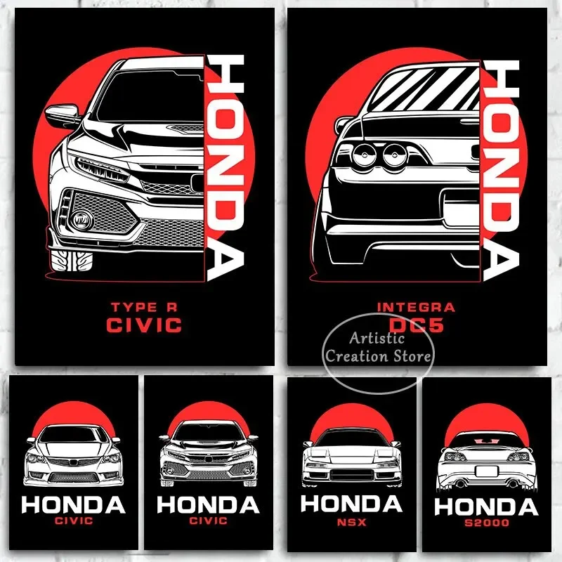 P-ster-moderno-de-coche-japon-s-Honda-JDM-Mazda-lienzo-de-arte-HD ...